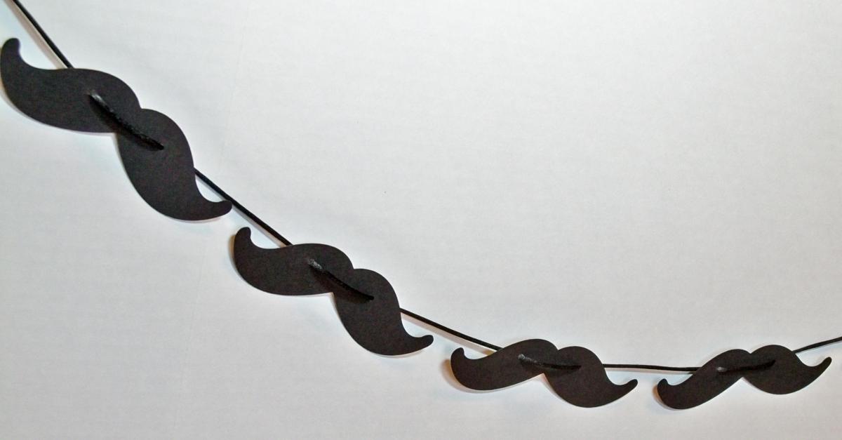 Mustache Banner/ Moustache Garland/ Wedding/ Birthday/ Gender Reveal ...