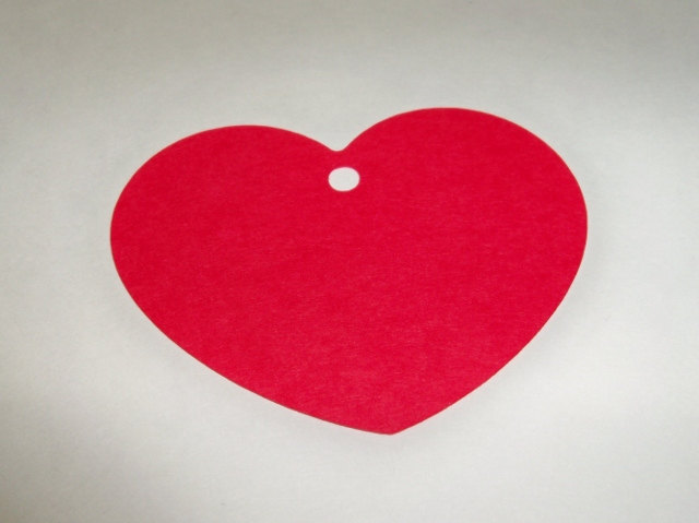 50 Red Heart Tags/ Place Cards/ Table Number Cards/ Gift Tags/ Weddings ...